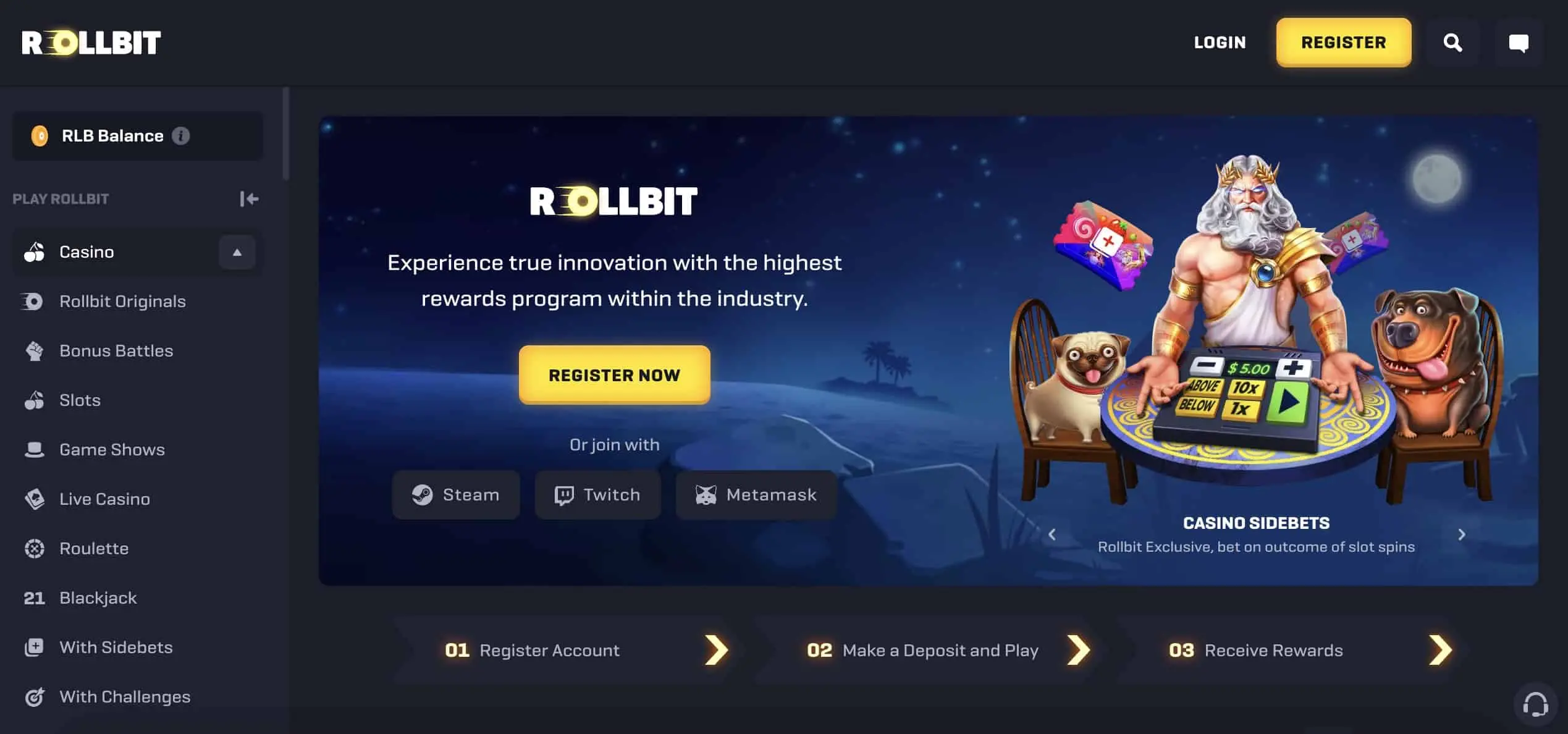 Rollbit Casino Review I NFTs, Bonus Buys, Games, Licence